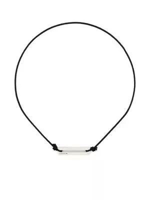 Le Gramme Lacquered Cord Bracelet - Silver
