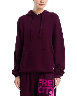 Freecity Drawstring Sweatshirts Hoodies For Women