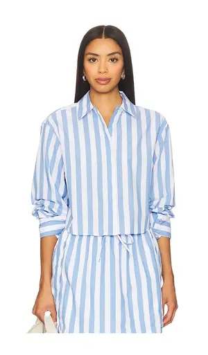 Simkhai Renata Cropped Button Down Shirt