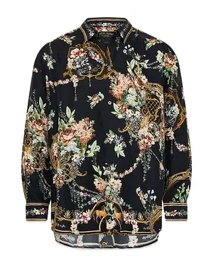 Camilla Oversized Printed Long Sleeve Shirt