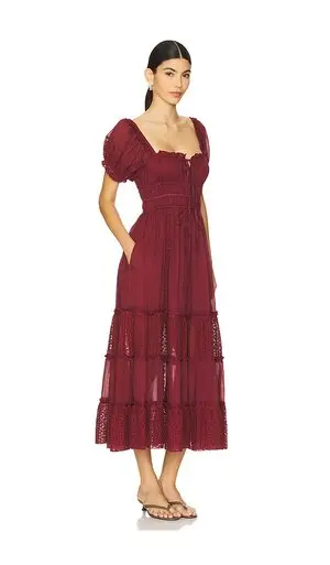 Free People Falling Sun Midi Dress