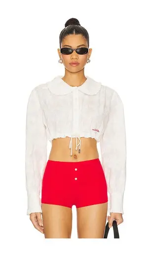 Milkwhite Office Wear Tops