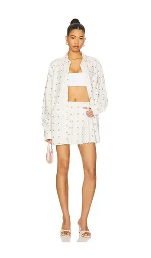 MILKWHITE Oversized Jacquard Shirt