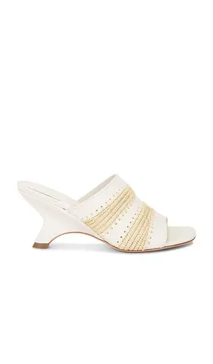Simkhai Shadow Raffia Wedge Mule