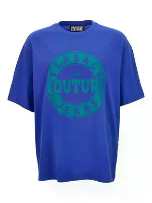 Versace Logo-print T-shirt - Blue