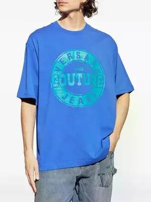 Versace Logo-print T-shirt - Blue