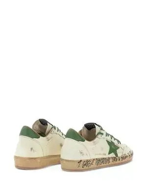 GOLDEN GOOSE Leather Star Trainers - White