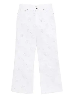 Chloé Cut-out Cropped Jeans