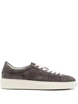 Eleventy Suede Lace-up Sneakers - Purple