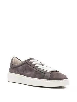 Eleventy Suede Lace-up Sneakers - Purple