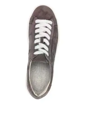Eleventy Suede Lace-up Sneakers - Purple