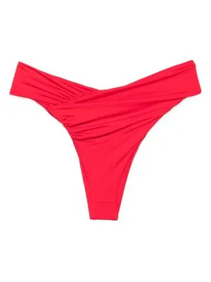 Magda Butrym Twisted-waist Bikini Bottoms - Red