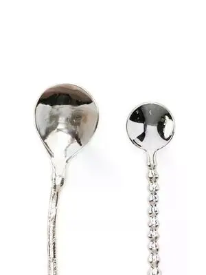 ALIGHIERI Beaded Handle Dessert Spoons