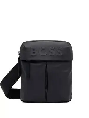 BOSS Logo-embossed Shoulder Bag - Black