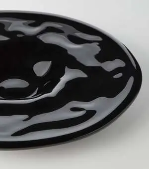 LOUISE ROE Vintage Glass Decorative Tray - Black