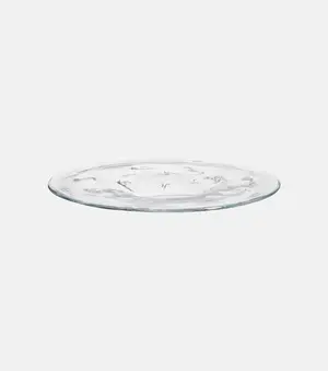 LOUISE ROE Vintage Glass Decorative Tray - Transparent