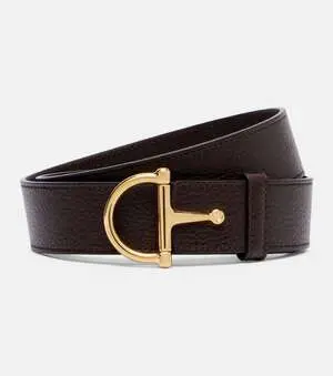 Gucci Horsebit Leather Belt - Brown