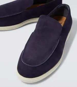 Frescobol Carioca Miguel Suede Loafers - Blue