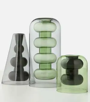 TOM DIXON Bump Short Glass Vase
