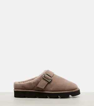 Brunello Cucinelli Monili Suede Slippers