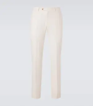 Frescobol Carioca Affonso Linen Straight Pants