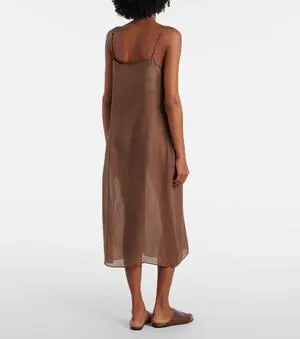 LESET Niko Ramie Midi Dress