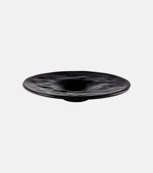 LOUISE ROE Vintage Glass Decorative Tray - Black