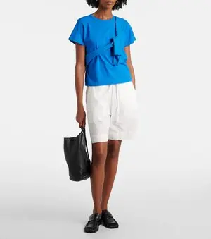 LESET Kyoto Cotton Shorts - White