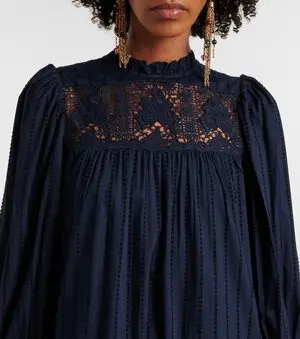 Ulla Johnson Lace And Cotton Minidress
