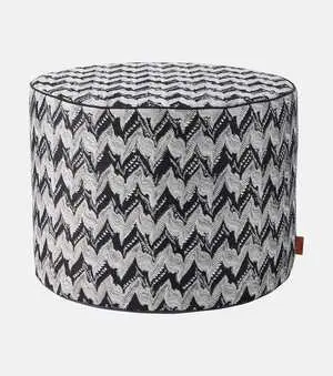 Missoni Fluidity Zigzag Pouf - Black