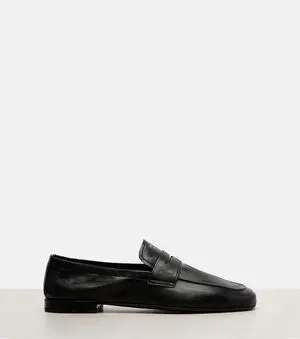Prada Leather Loafers - Black