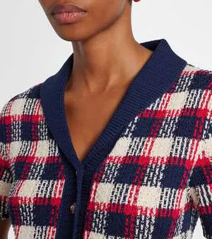 Valentino Garavani Checked Cotton Cardigan
