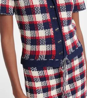 Valentino Garavani Checked Cotton Cardigan
