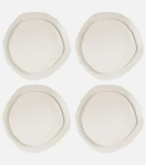 101 COPENHAGEN Native Dinner Set Of 8 Plates - White