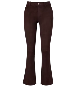 Stouls Dean 22 Suede Flared Pants - Brown