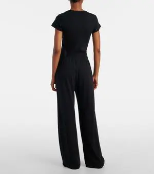 LESET Nando Ribbed-knit Cotton Sweatpants