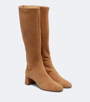 AQUAZZURA Suede Knee-high Boots - Brown