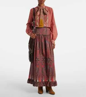 Valentino Garavani Paisley High-rise Maxi Skirt
