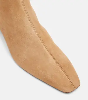 AQUAZZURA Saint Honore 35 Suede Ankle Boots
