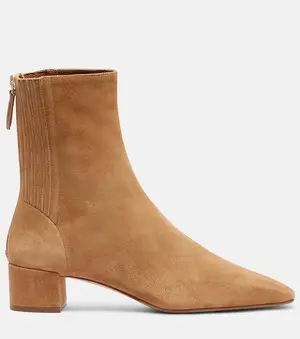 AQUAZZURA Saint Honore 35 Suede Ankle Boots