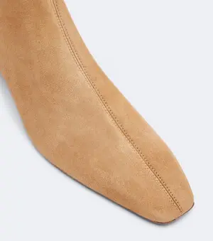 AQUAZZURA Saint Honore 35 Suede Ankle Boots - Brown