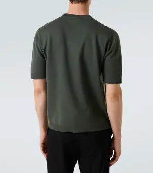 Gucci Logo Silk And Cotton T-shirt - Green
