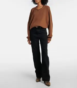 Khaite Bonnie Low-rise Straight Jeans - Black