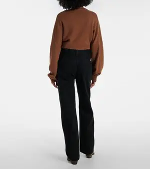 Khaite Bonnie Low-rise Straight Jeans - Black