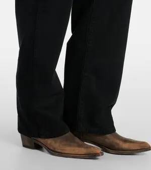 Khaite Bonnie Low-rise Straight Jeans - Black