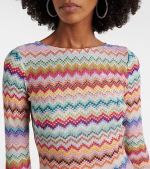 Missoni Zigzag Lamé Mini Dress - Multicoloured