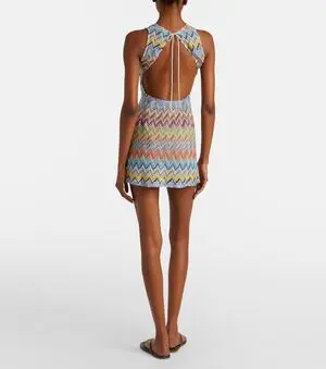 Missoni Zigzag Lamé Mini Dress - Multicoloured