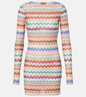 Missoni Zigzag Lamé Mini Dress - Multicoloured