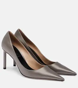 TOM FORD Betty 85 Satin Pumps - Grey