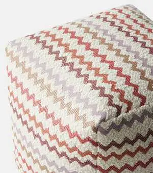Missoni Capri Zigzag Bouclé Pouf